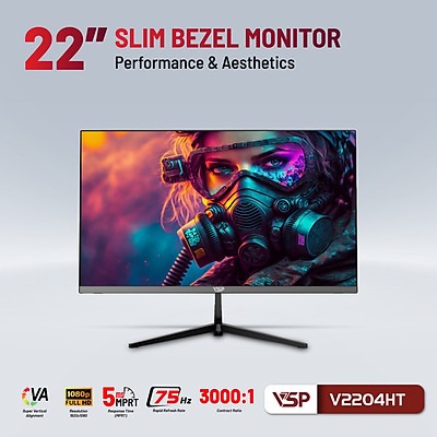 Màn hình máy tính LCD VSP | 22 inch/Full HD/Tấm nền VA/75Hz Chính Hãng